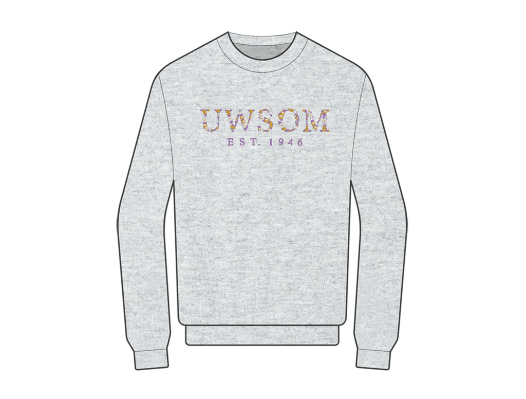 UWSOM Est. 1946 Floral Crewneck/Hoodie – The Crawford Concept